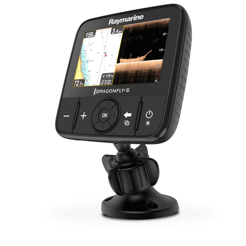 RAYMARINE Dragonfly™ 5 Pro Fishfinder/Chartplotter Combo with Transom ...