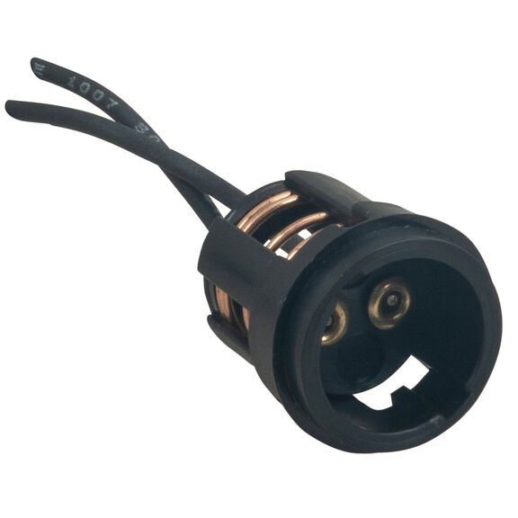 PERKO PERKO® Double Contact Bayonet Socket - Black Polymer Body