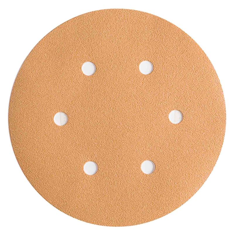 SUNMIGHT Sandpaper-Gold, 6" 6-Hole Velcro Disc, Grit 600, 50 Pack ...