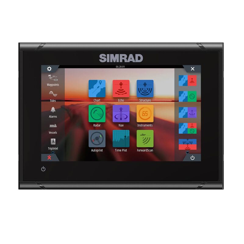 SIMRAD GO7 XSR Fishfinder/Chartplotter Combo with Active Imaging 3-in-1 ...