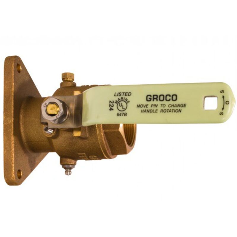 GROCO Full-Flow Seacock, 2-1/2" Thread Size | West Marine