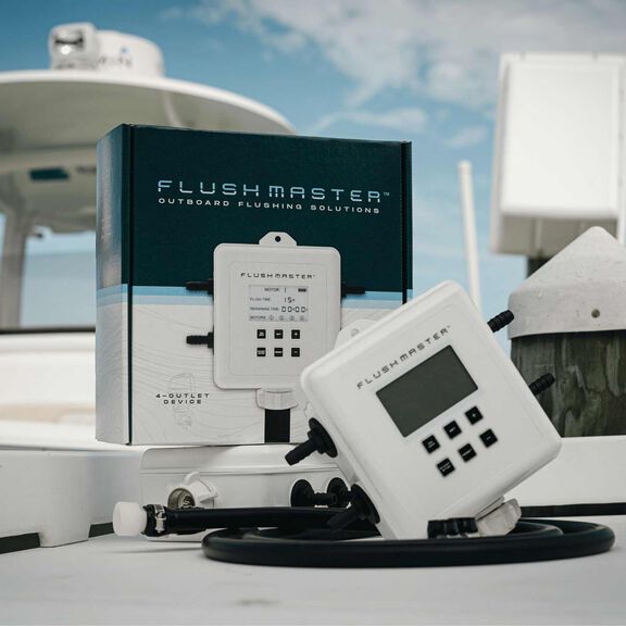 SEAMULE Flushmaster Automated Outboard Engine Flushing System, 4-Outlet ...