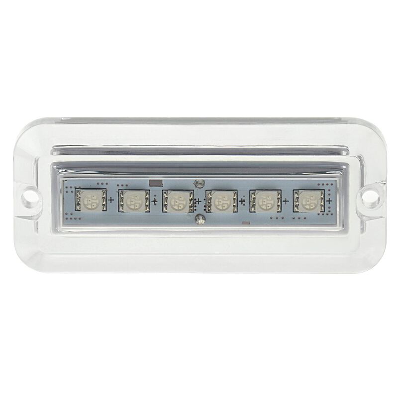 SEAVOLT Rectangular Six LED Underwater Light, Blue, 2-Pack | West Marine