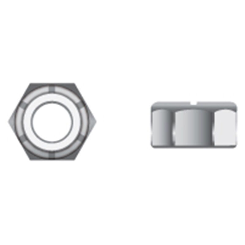 FASCO FASTENER 3/8-24 Stainless Steel Fine Thread Nylon Insert Locknuts ...