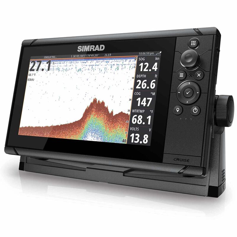 SIMRAD Cruise 9 Chartplotter/Fishfinder Combo with 83/200 Transducer ...