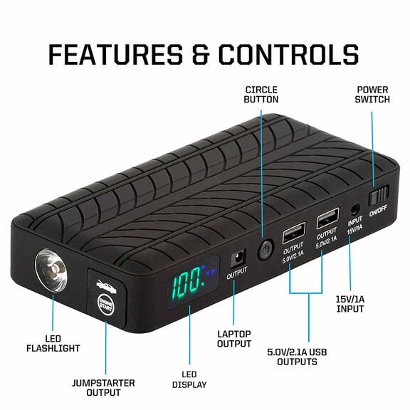 RUGGED GEEK RG1000 Safety Plus Battery Jump Starter