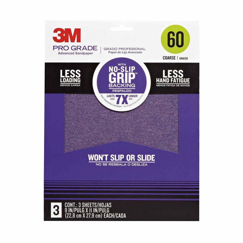 3M Pro Grade No-Slip Grip™ Advanced Sandpaper, 60 grit | West Marine