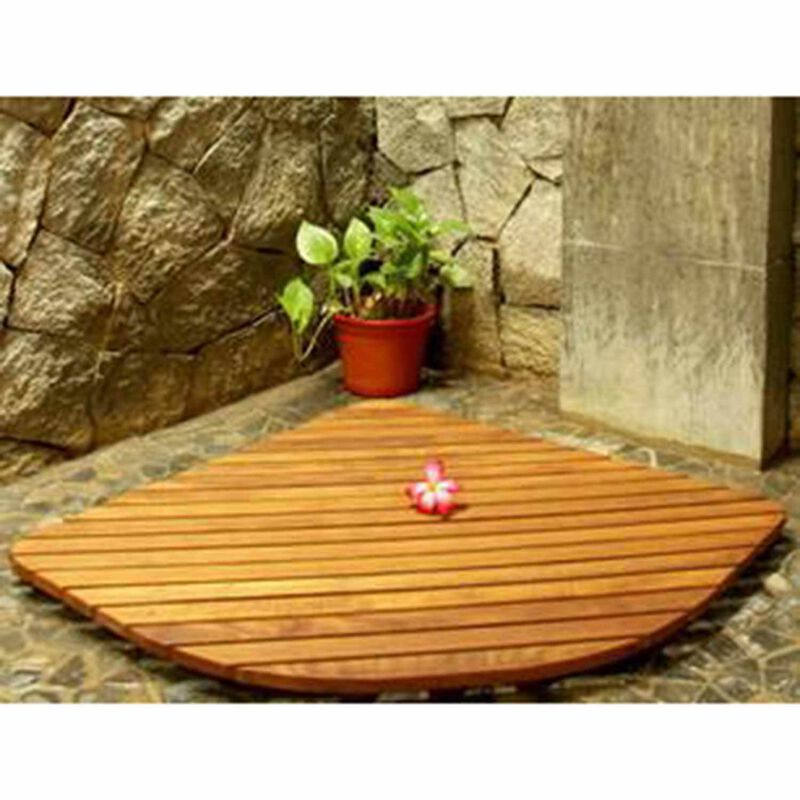 SEATEAK Shower Mat with Oiled Finish, Triangle | West Marine