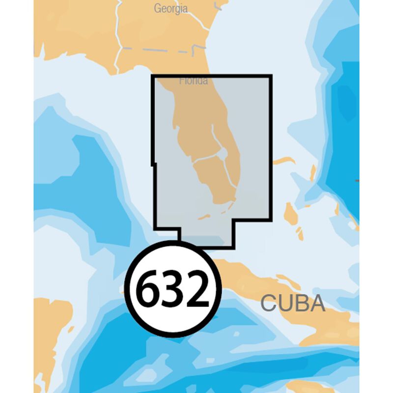 NAVIONICS MSD/632P+ Central and South Florida Platinum+ Charts microSD ...