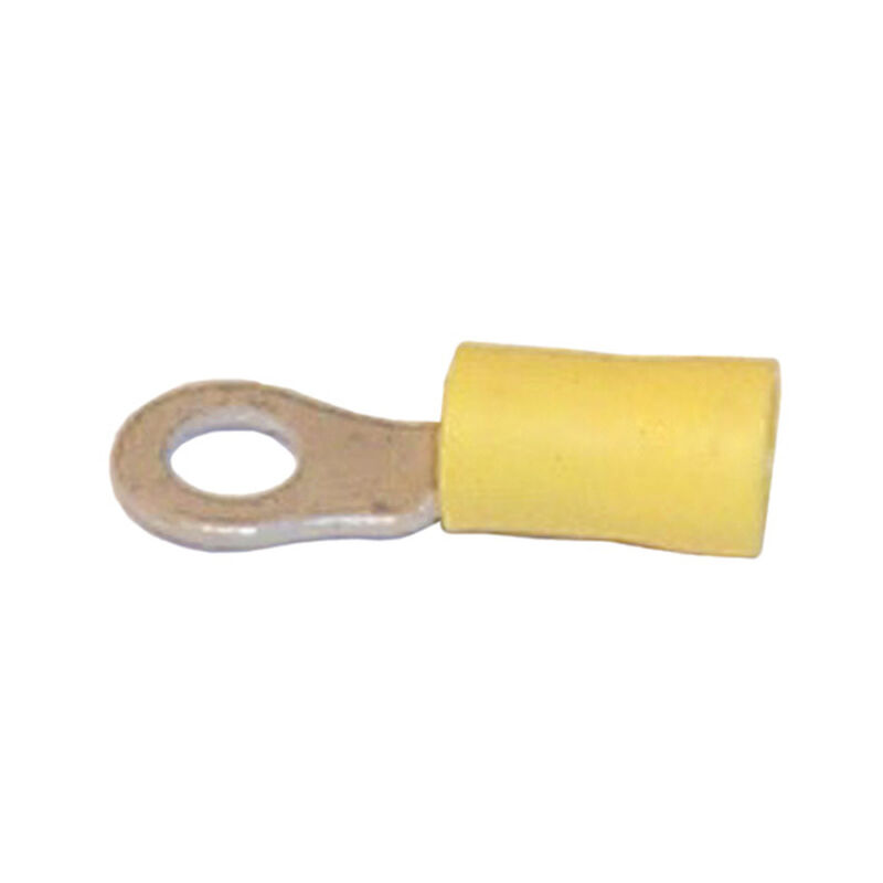 SIERRA 12-10 AWG Ring Terminals, #10, Yellow, 100-Pack | West Marine