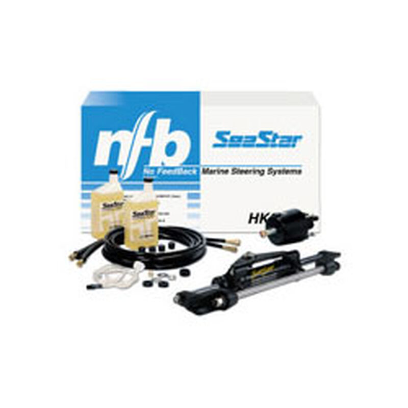SeaStar 1.7 Front-Mount Outboard Hydraulic Steering Kit with 22' Hoses ...