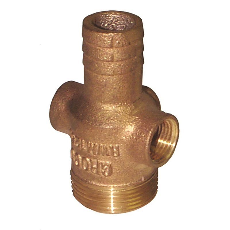 GROCO Raw Water Manifold, 1-1/2" Inlet, 1-1/4" Outlet Hose ID, 3/4 ...