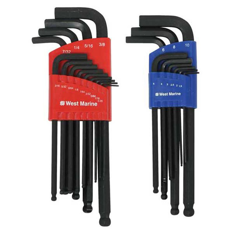 WEST MARINE Long Arm SAE & Metric Hex Key Sets | West Marine