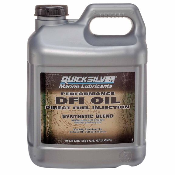Quicksilver TC-W3 2-Stroke Synthetic Blend DFI Marine Oil - 2.5 Gal