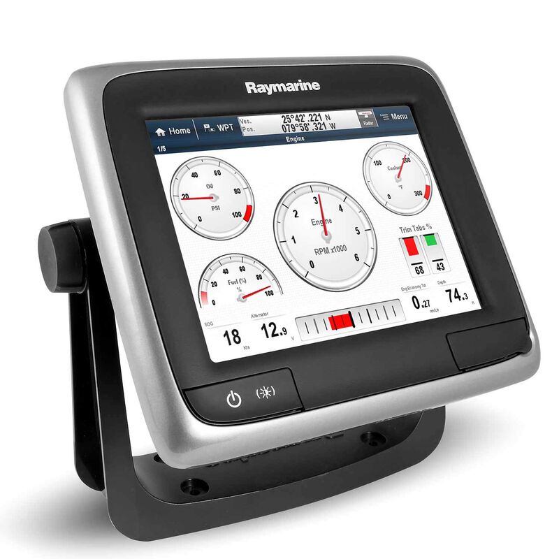 RAYMARINE a67 Multi-Function Touchscreen Display with Built-in 600-Watt ...