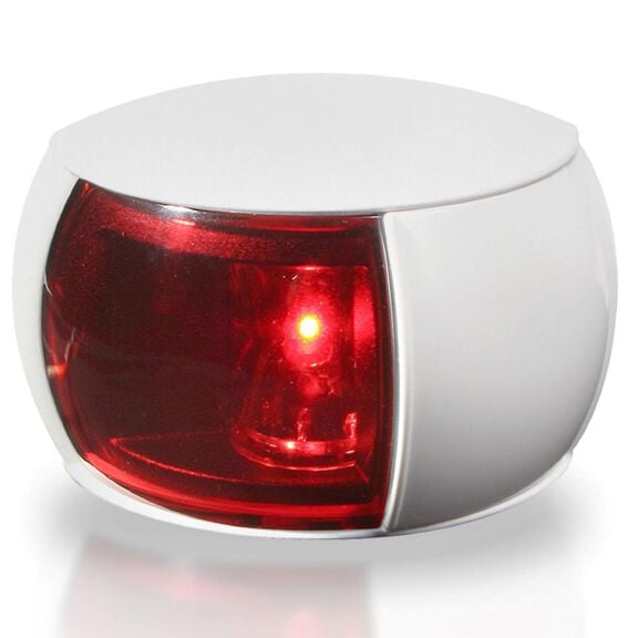 HELLA MARINE Side Mount LED Port Navigation Light, White Housing, 2 ...