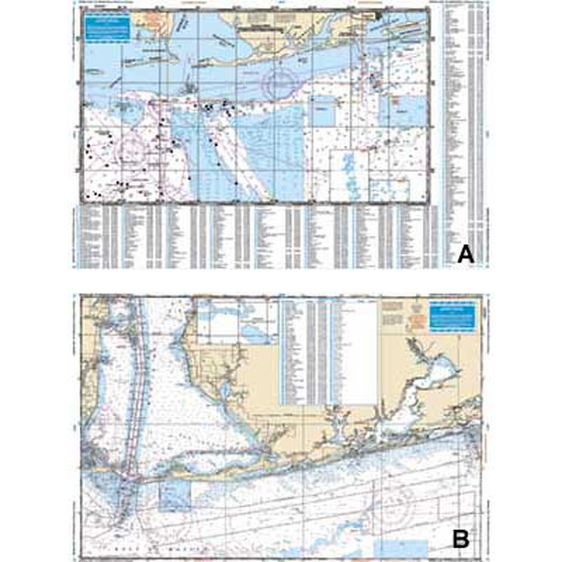 WATERPROOF CHARTS Mobile Bay to Pensacola Offshore Fishing Chart | West ...