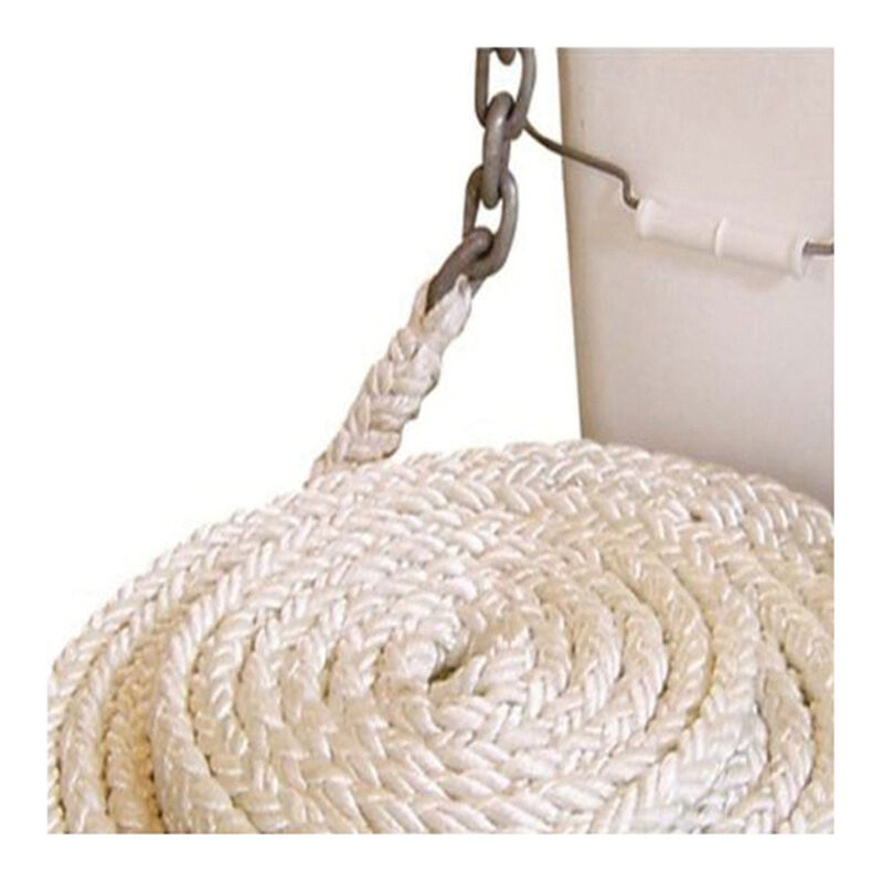 LEWMAR 5/8" x 250' 8-Plait Nylon Rope/G4 High Test Chain Anchor Rode ...