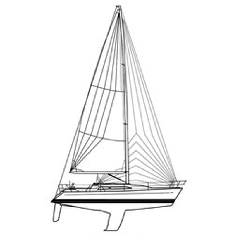 WEST MARINE VANG LINE, 45' LOA, New England Ropes' Sta-Set, Solid Black ...