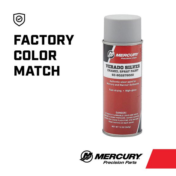 Mercury Verado Silver Spray Paint – 12oz