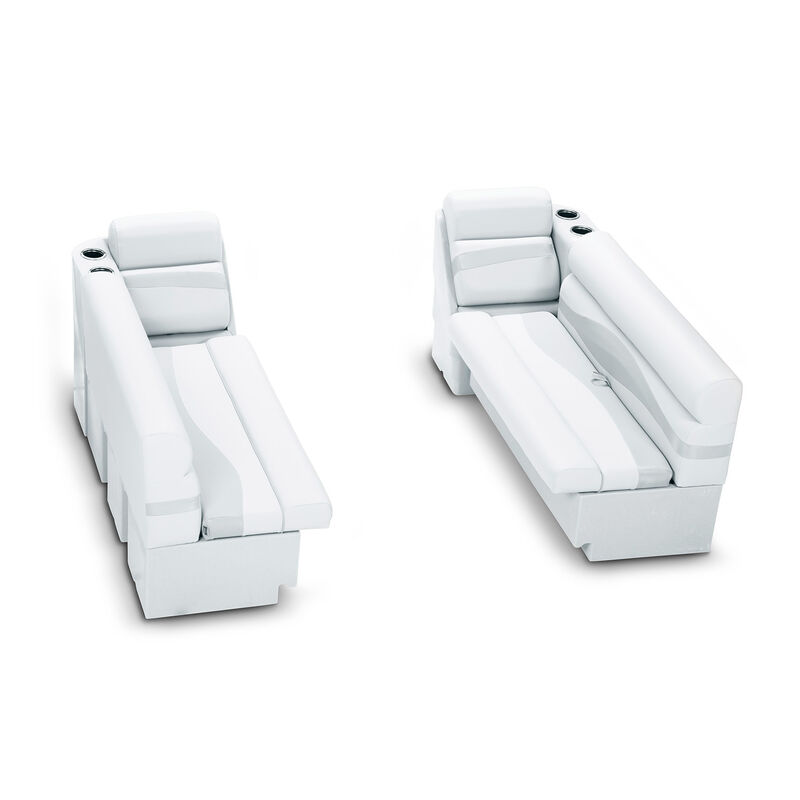 Bench and Chaise Pontoon Seating Kit, White | West Marine