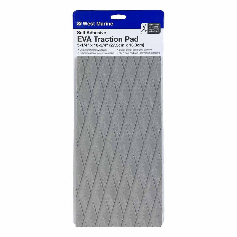WEST MARINE EVA Foam Traction Pad Gray Diamond 10.75" x 5.25" | West Marine