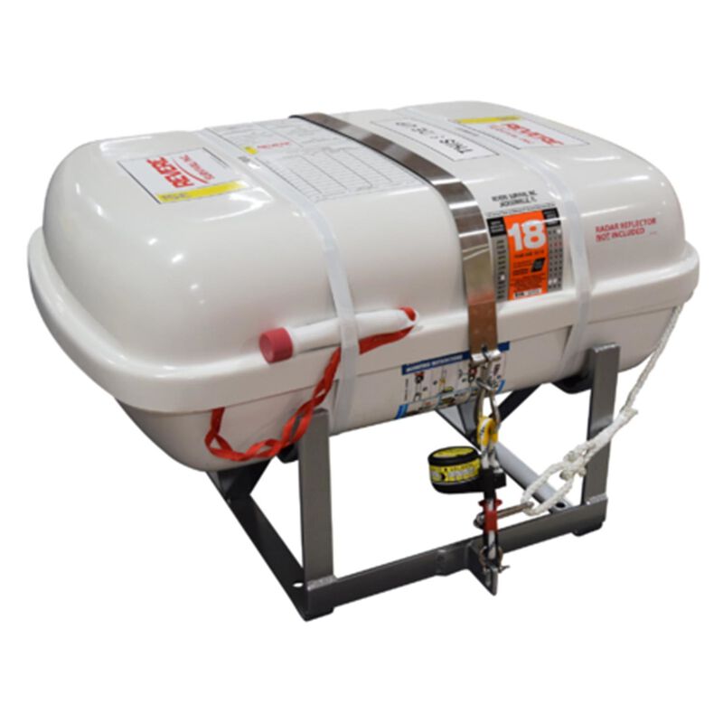 REVERE SURVIVAL USCG/SOLAS 6-Person Low Profile Life Raft B Pack | West ...