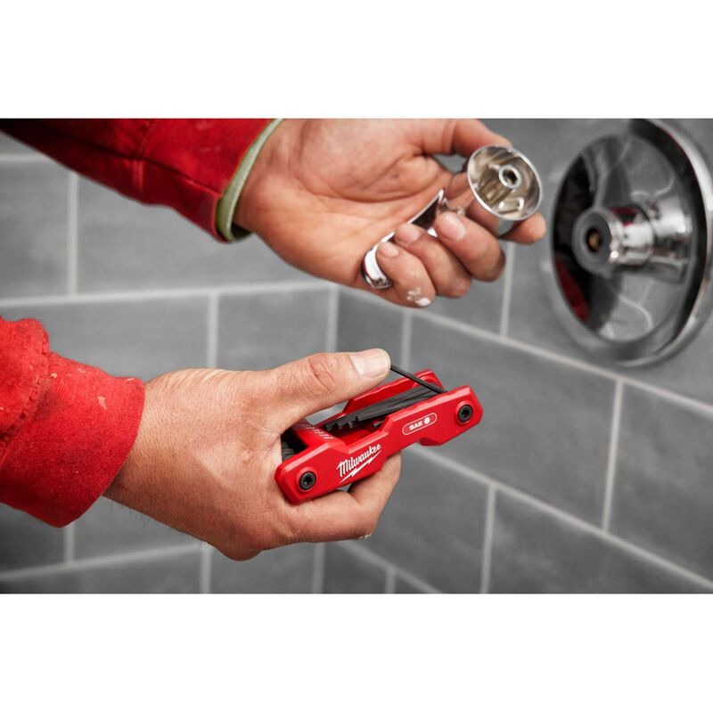 MILWAUKEE 2 Piece 17-Key SAE/Metric Folding Hex Key Sets | West Marine