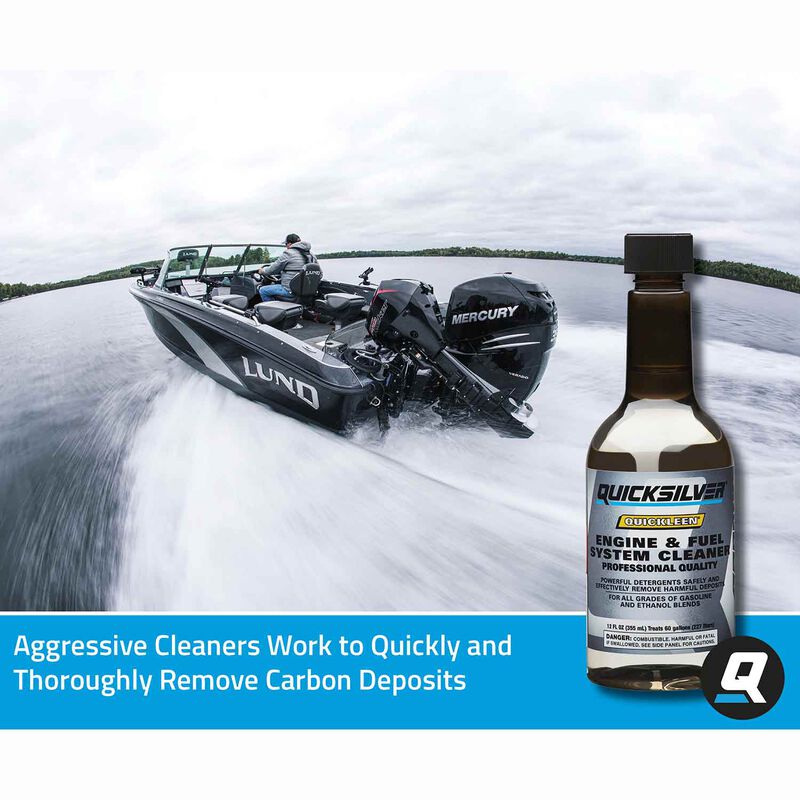 QUICKSILVER 8M0058681 Quickleen Engine and Fuel System Cleaner, 32 Oz ...