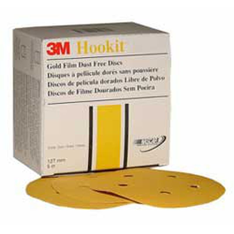 3M Hookit Gold Film Dust Free Disc 255L, 5 inch, 220 grit, 01062 | West ...