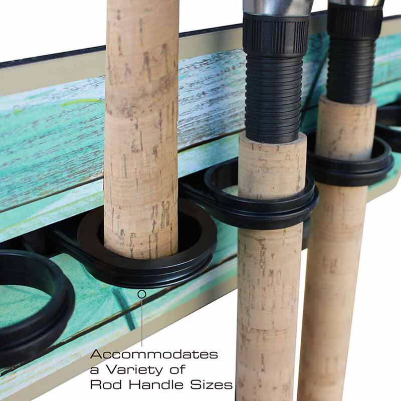 RUSH CREEK CREATIONS Guy Harvey Bass 6 Rod Wall Rack | West Marine