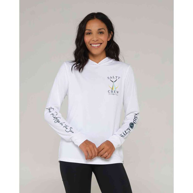 SALTY CREW Women's Tailed Hooded Sun Shirt | West Marine