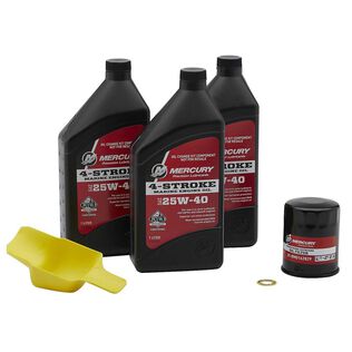 Mercury 8M0081916 25W‑40 Oil Change Kit 40–60 hp EFI