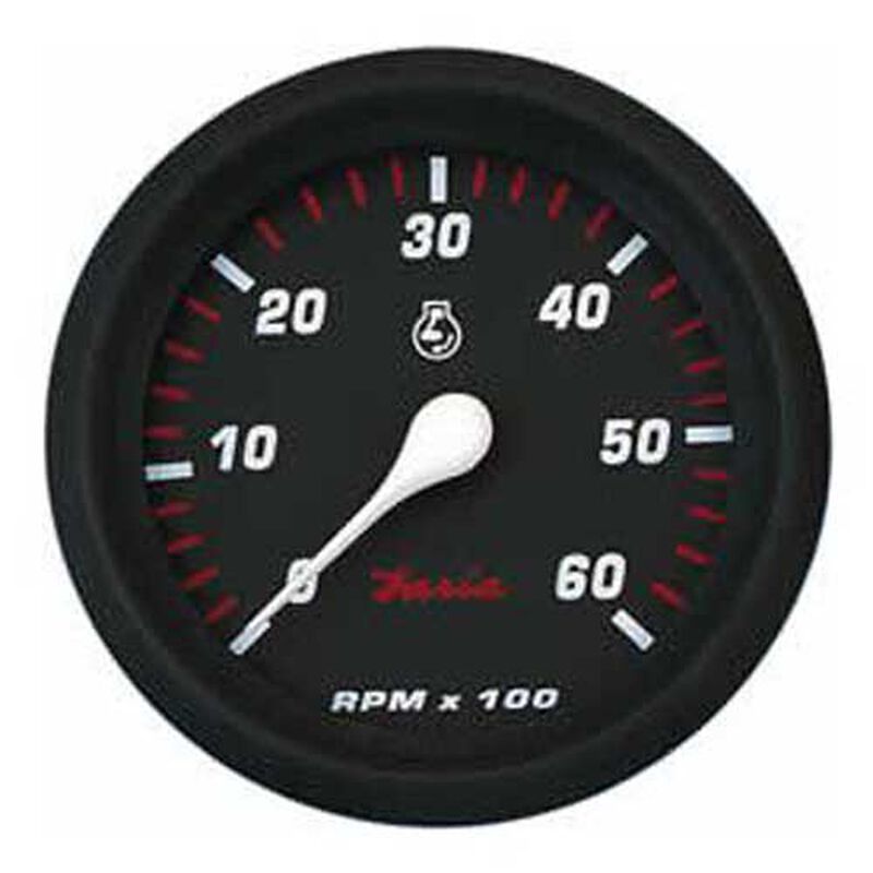 Professional Red Series Tachometer, 6000 rpm, Gas Inboard & I/O Engines ...