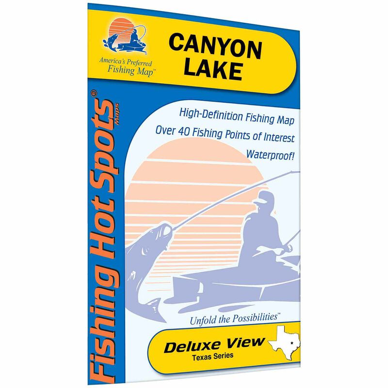 FISHING HOT SPOTS Canyon Lake Fishing Map | West Marine