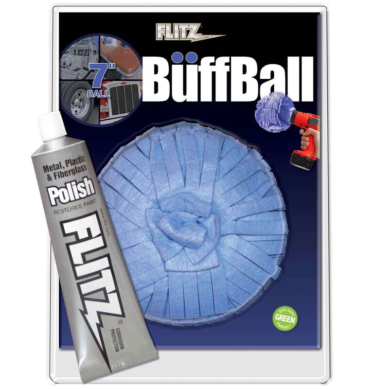 FLITZ 7" Blue Buff Ball | West Marine