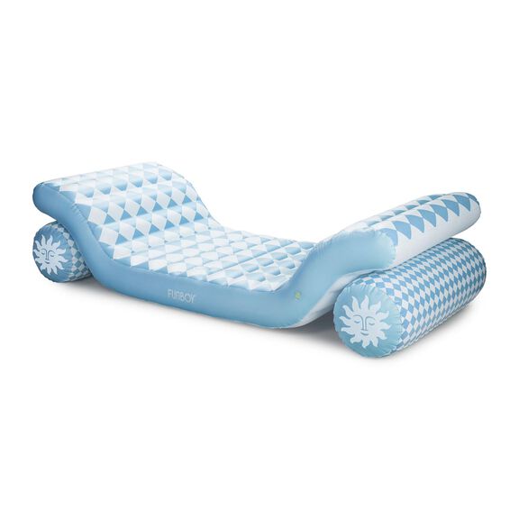 FUNBOY 8' Checkered Two Way Chaise Inflatable Water Float