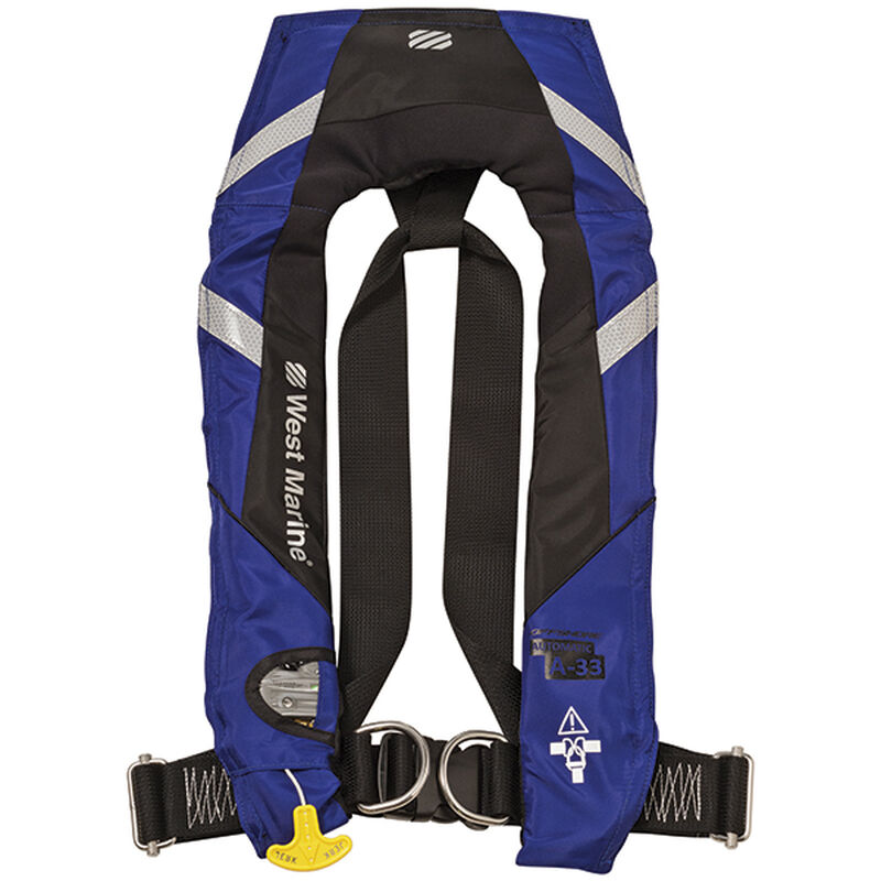 WEST MARINE Offshore Automatic Inflatable Life Jacket with Harness ...