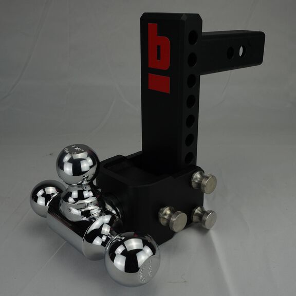 BROK Adjustable Rotating Tri-Ball Receiver, 7" Drop