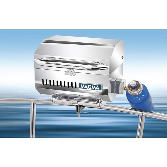 MAGMA Magma Grill Single-Horizontal Mount for 1-1/8" to 1-1/4" Round-Rail