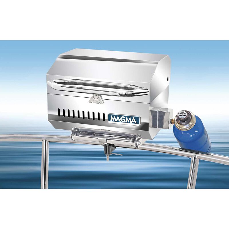 MAGMA Magma Grill Single-Horizontal Mounts for Round Rail | West Marine