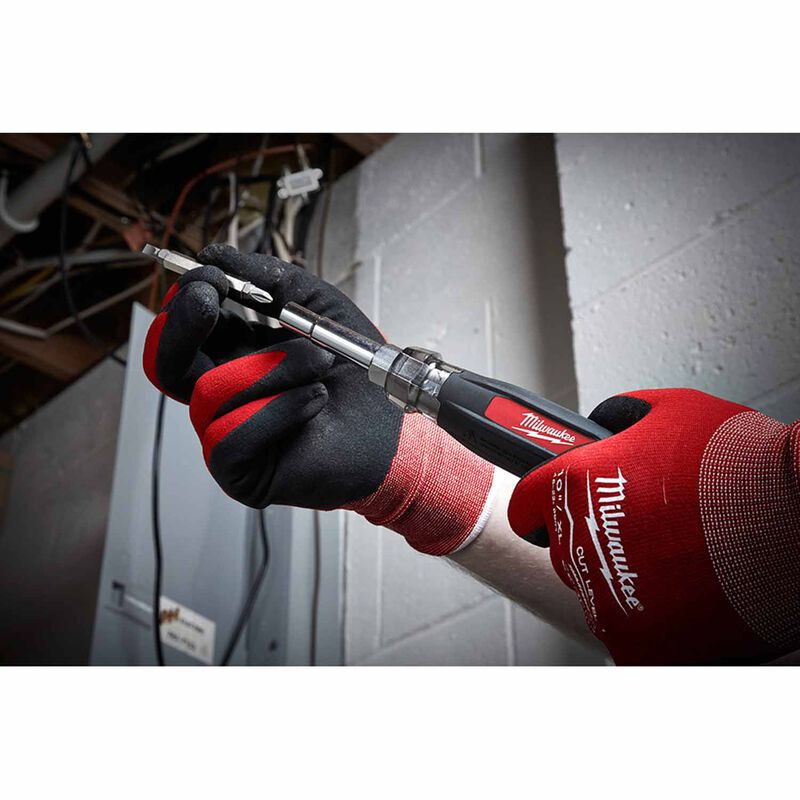 MILWAUKEE 13-in-1 Cushion Grip Screwdriver with Schrader Bit | West Marine