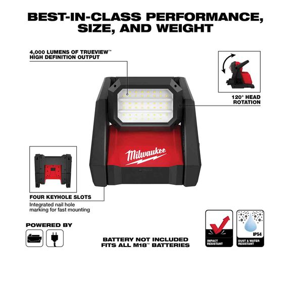 MILWAUKEE M18™ ROVER™ Dual Power Flood Light