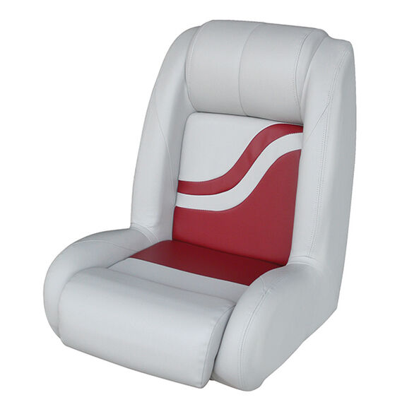 WISE SEATING Weekender Bucket Seat, Gray/Red