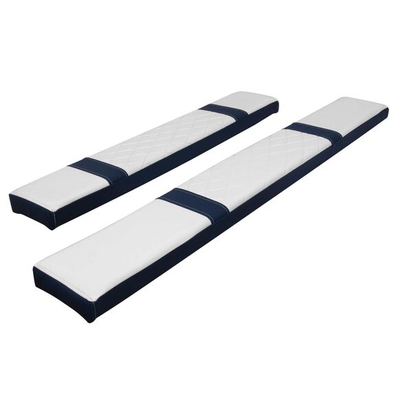 Wise 36" Deluxe Coaming Bolster | White & Mariner Blue