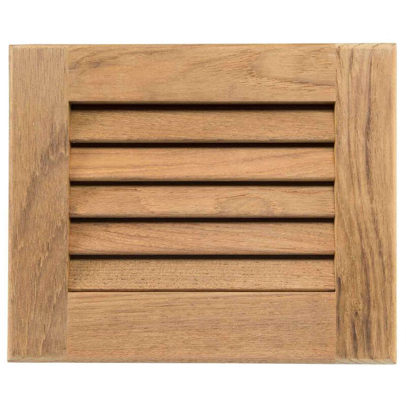 Teak Louvered Insert, 9 1/8" x 7 1/2" x 3/4" | West Marine