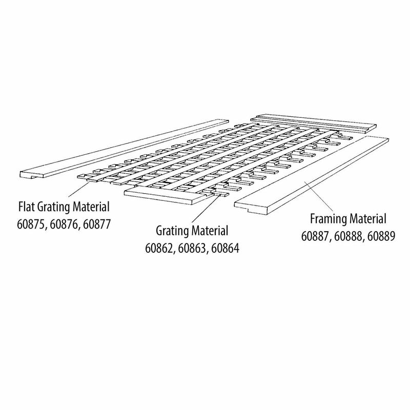SEATEAK Cockpit Grate Framing, 3/4" x 48" | West Marine