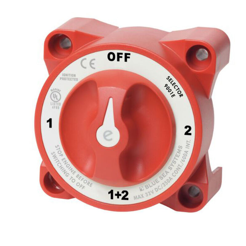 BLUE SEA SYSTEMS e-Series Compact Battery Switch Off/1/Both/2 No Alt ...