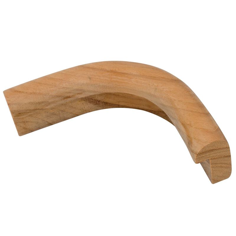 Teak Edge Molding, Outside Corner, 2 1/2" Radius x 1 3/8"H x 13/16"W ...