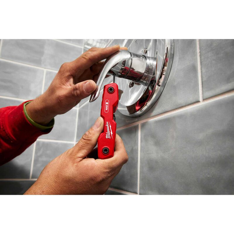 MILWAUKEE 2 Piece 17-Key SAE/Metric Folding Hex Key Sets | West Marine